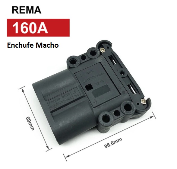 Enchufe Rema DIN160 macho 160A - Yemin