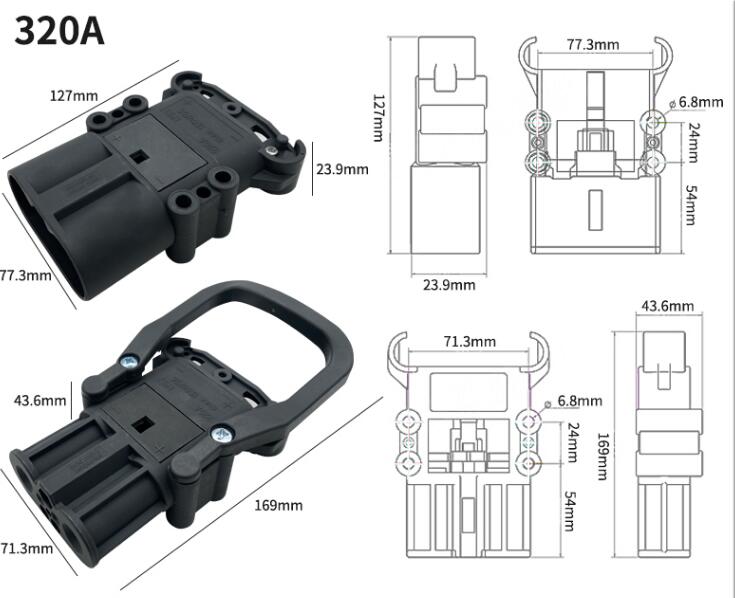Enchufe Rema DIN320 macho 320A - Yemin