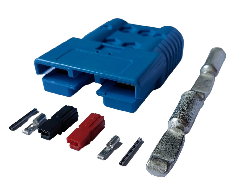 Enchufe Anderson SMH SBE320 azul con pines auxiliares - Yemin