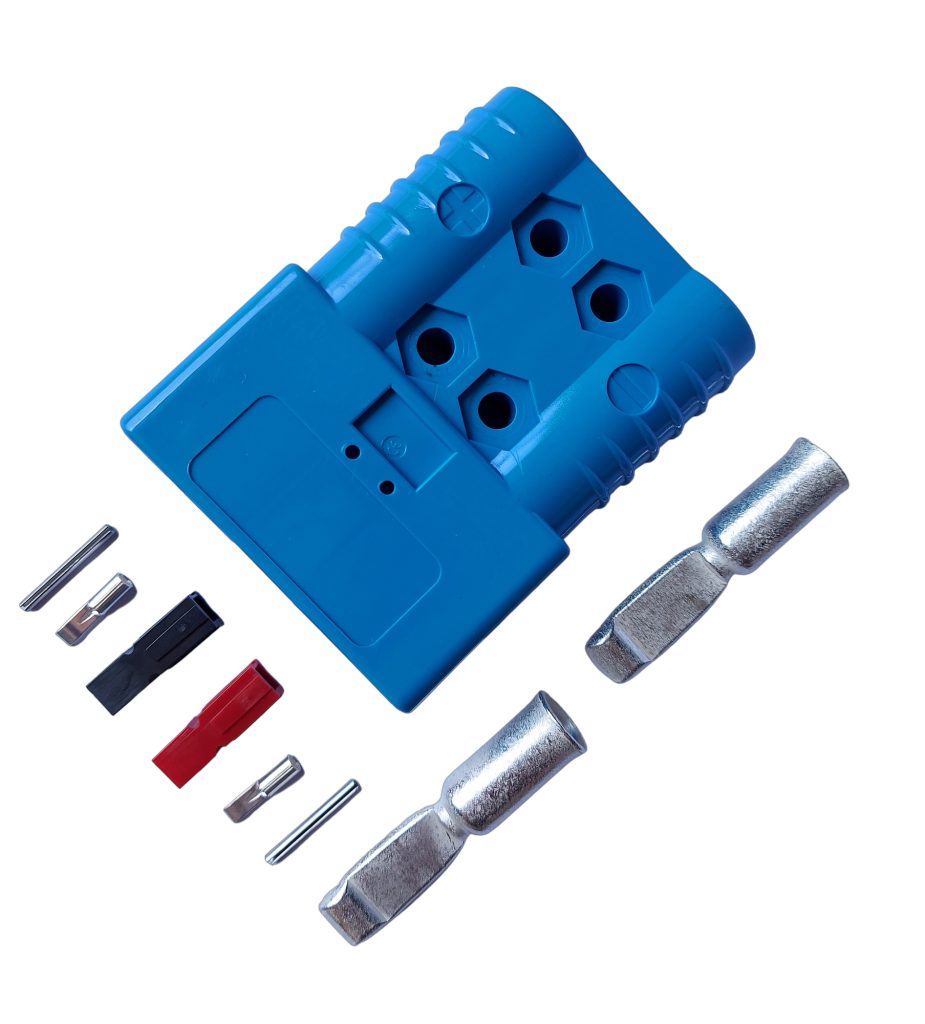 Enchufe Anderson SMH SBE320 azul con pines auxiliares - Yemin